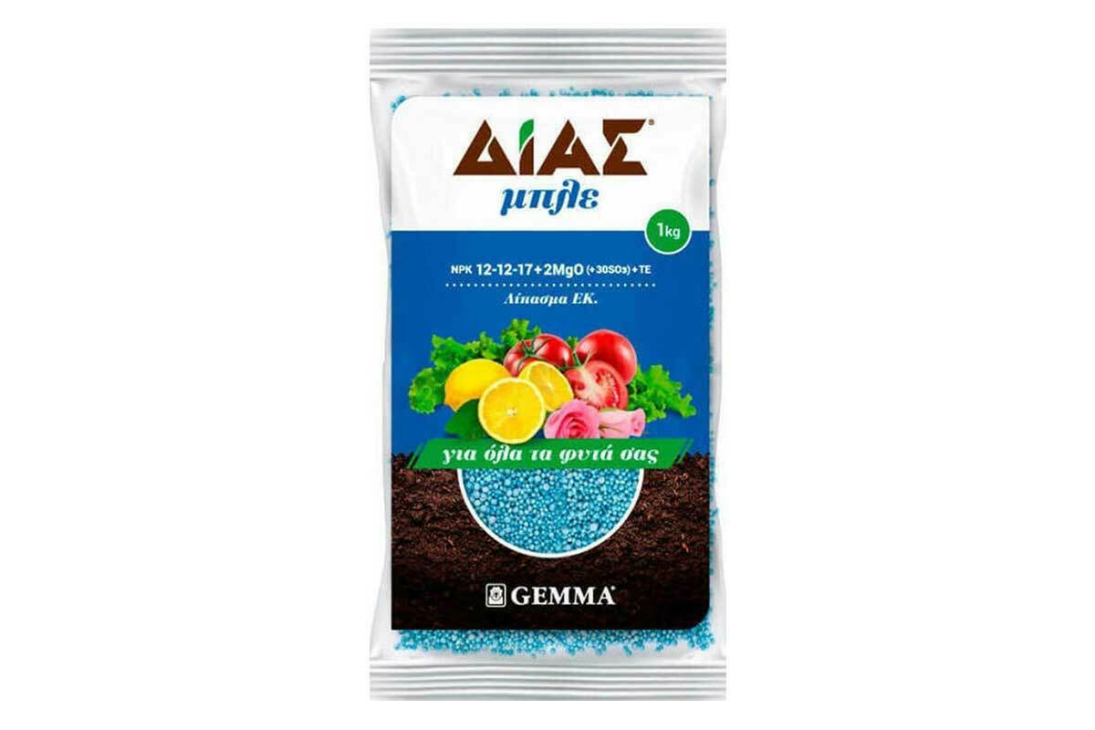 Gemma Κοκκώδες Λίπασμα Καλίου Δίας Μπλε για Γενική Χρήση 1kg – crestagro